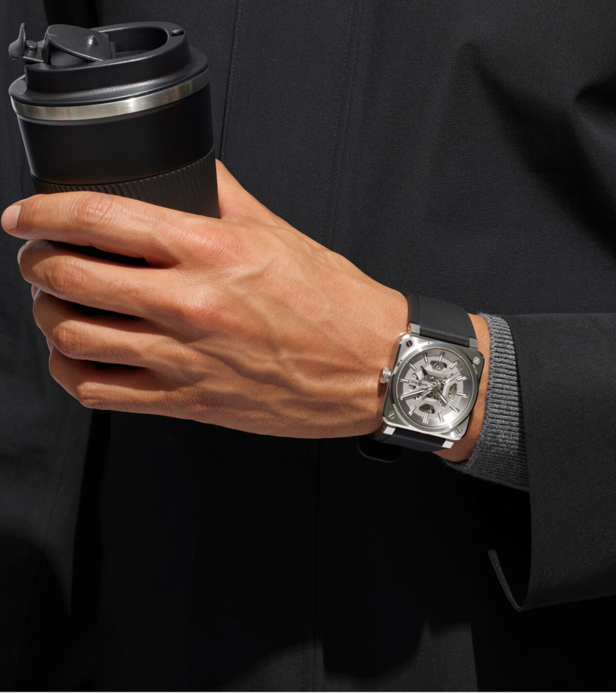 BR-03 Skeleton Grey Steel