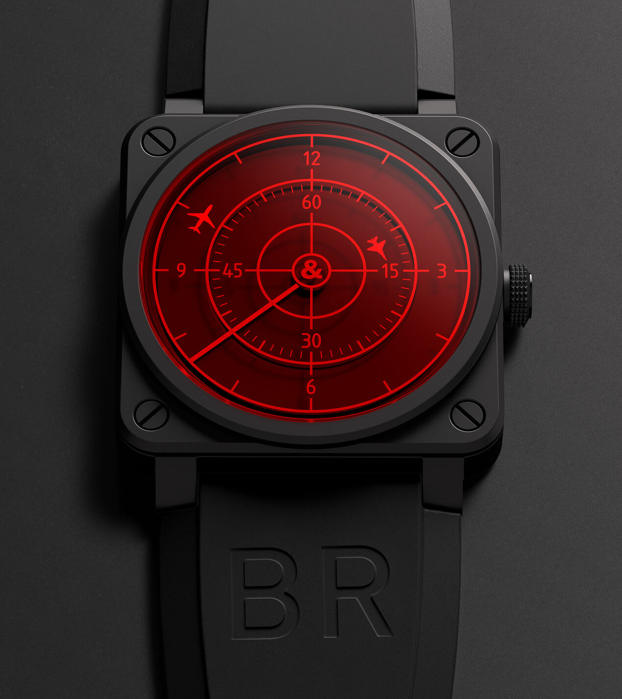 BR 03-92 RED RADAR CERAMIC