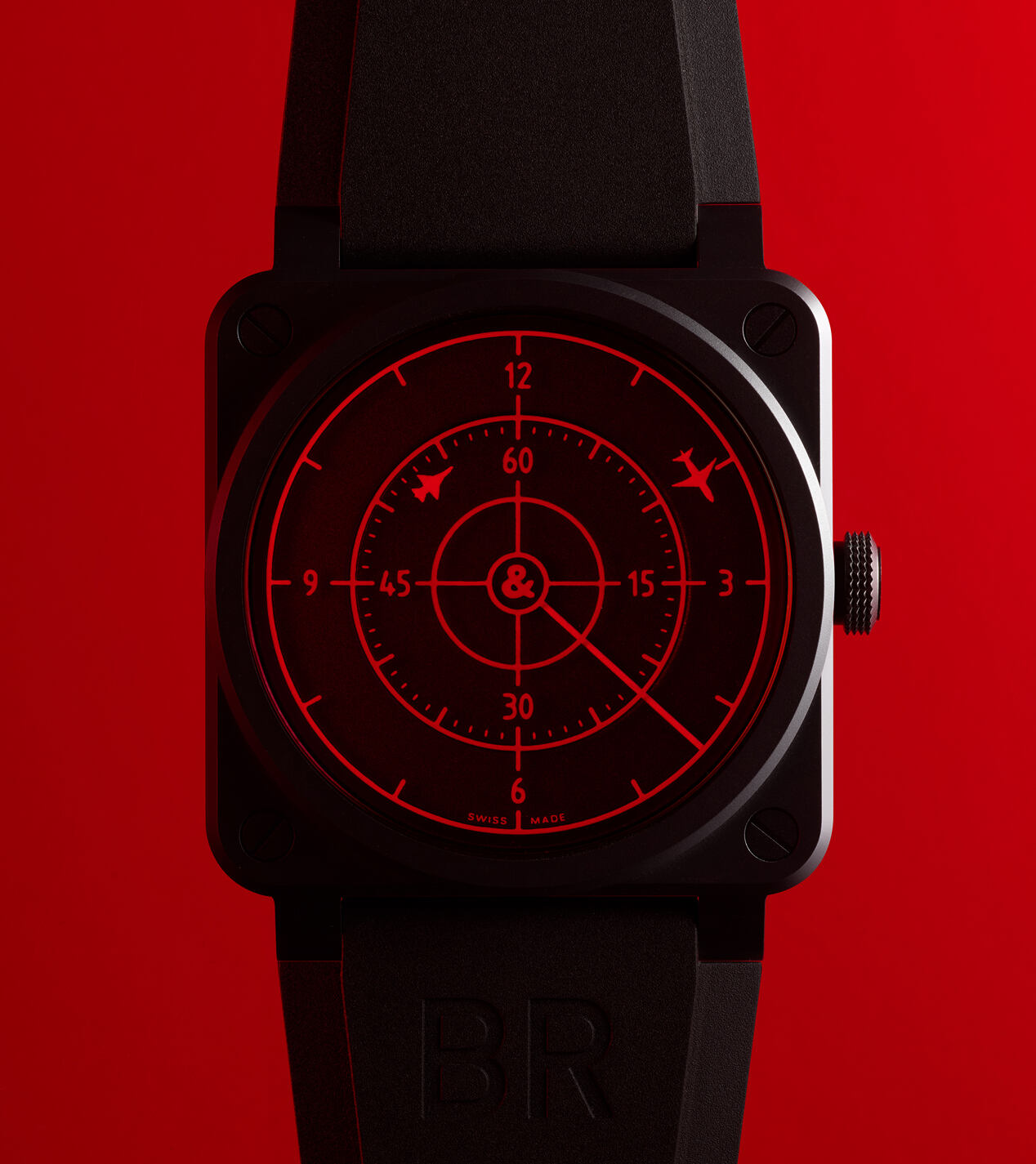 BR 03-92 RED RADAR CERAMIC