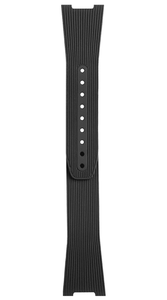 BR 05 AUTO - BR05 GMT Black grooved rubber strap BR 05 AUTO - BR05 GMT Black grooved rubber strap